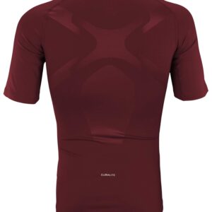 adidas Men's Techfit Cut and Sew Short Sleeve Tee, Maroon X-Large