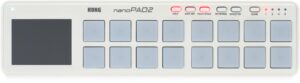 korg nanopad2 slim-line usb midi pads - white