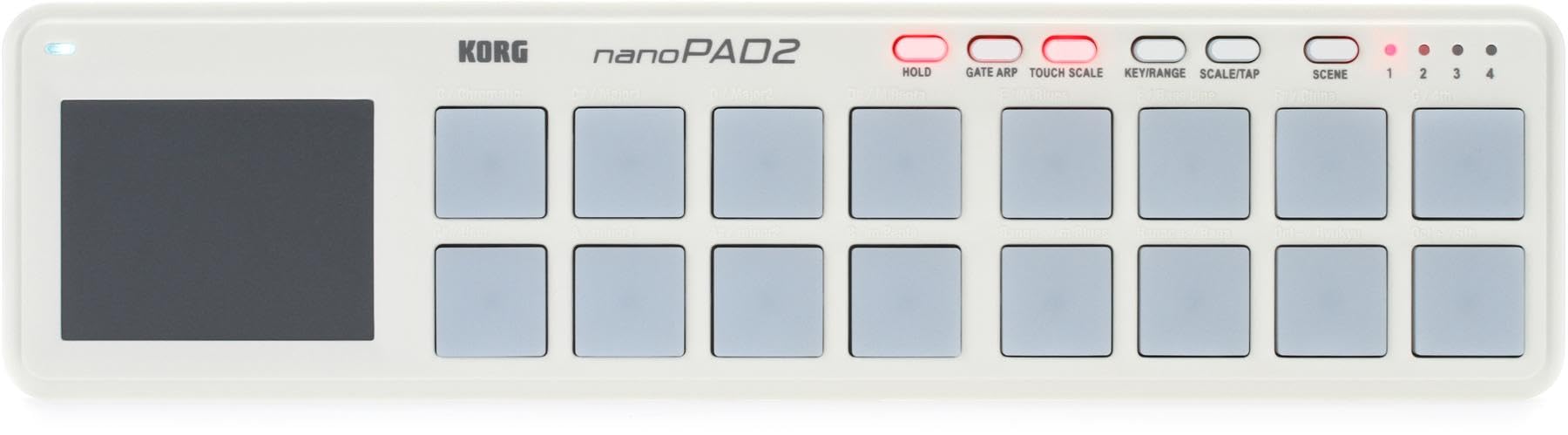 Korg nanoPAD2 Slim-Line USB MIDI Pads - White