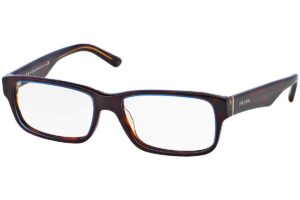 eyeglasses prada pr 16mv zxh1o1 tortoise denim demo lens 55mm