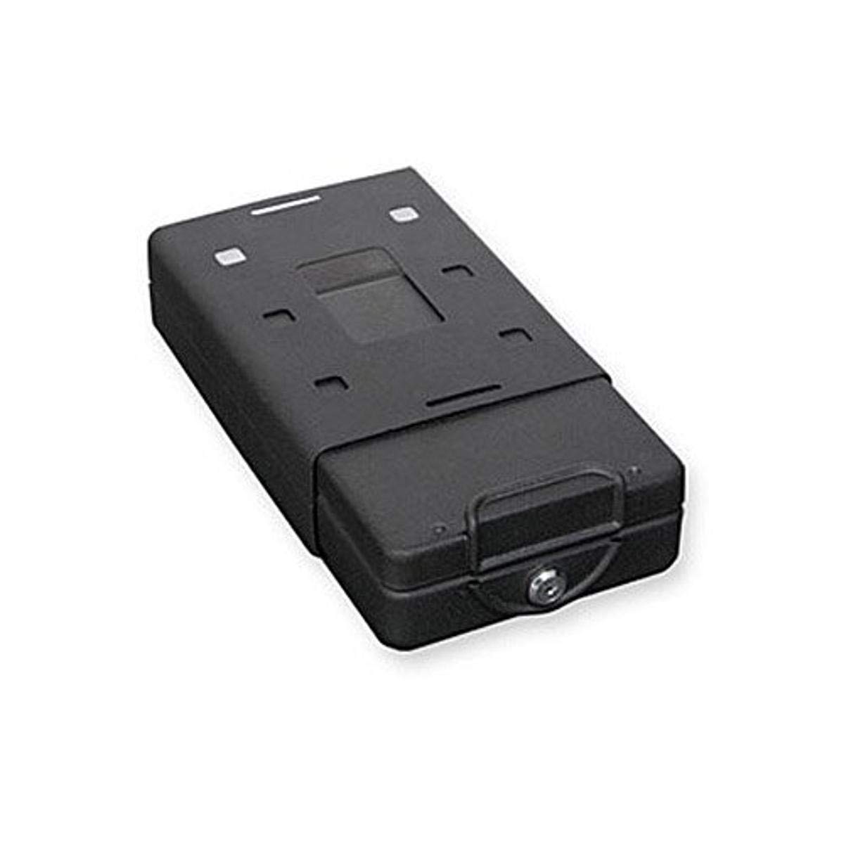 Bulldog Cases Car Safe with Key Lock, Mounting Bracket and Cable in Black , 8.2 x 5.9 x 2.2 inches