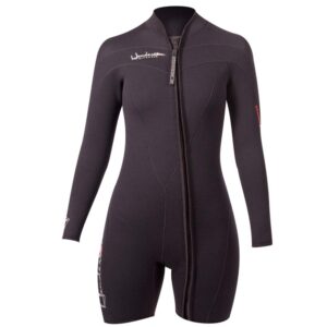 henderson woman thermoprene long sleeve shorty / jacket (front zip) 3mm scuba wetsuit, size: 8