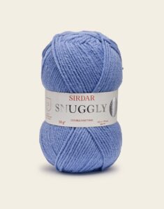 sirdar denim blue (326) snuggly dk double knitting, 17 x 9 x 7 cm