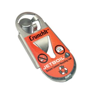 jetboil crunchit fuel canister recycling tool (orange)