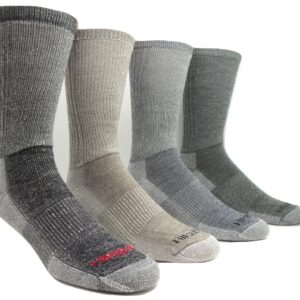 J.B. Field's 74% Merino Wool Hiker GX Socks for Men & Women, for Fall, Summer, for Hiking, Trekking & Outdoor 3-Pack, Made in Canada (Large (8-12 Shoe), Gray)