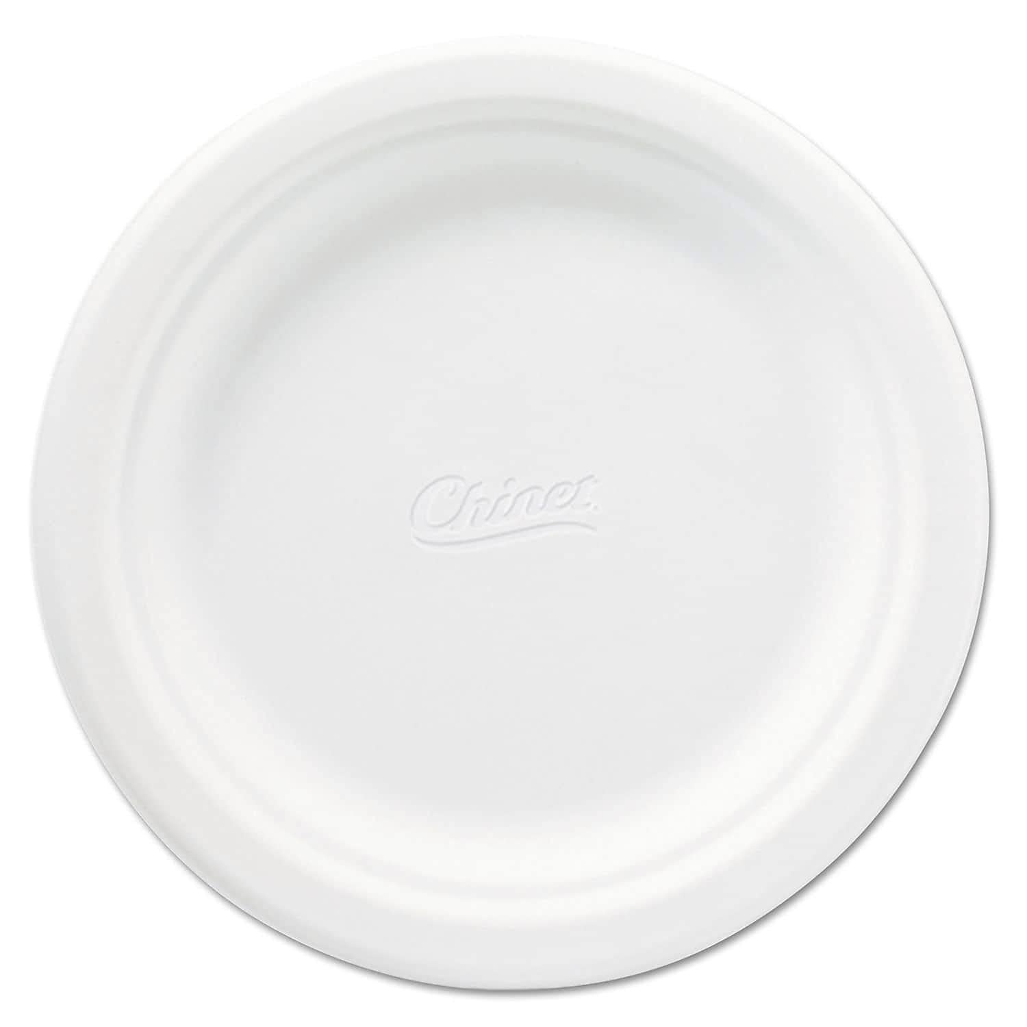 Chinet 21226CT Classic Paper Plates, 6 3/4 Inches, White, Round (Case of 1000)