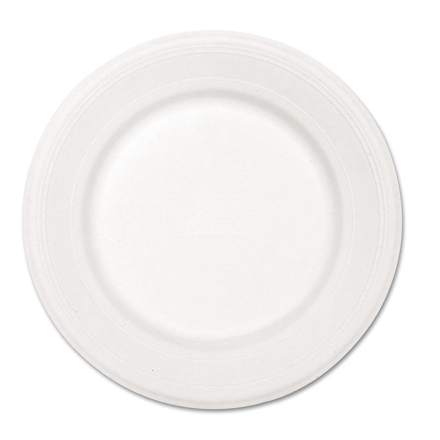 Chinet 21217 Paper Dinnerware, Plate, 10 1/2" dia, White (Case of 500)