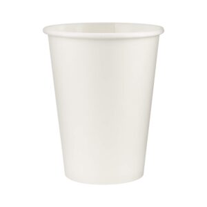 Dixie 12 oz. Paper Hot Coffee Cup by GP PRO (Georgia-Pacific), White, 2342W, 1,000 Count (50 Cups Per Sleeve, 20 Sleeves Per Case), Simply White