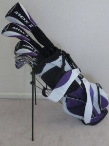 ladies complete golf set womens right handed clubs driver, fairway wood, hybrid, irons putter & bag