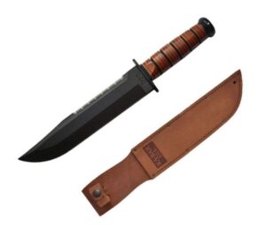 ka-bar leather handled big brother knife