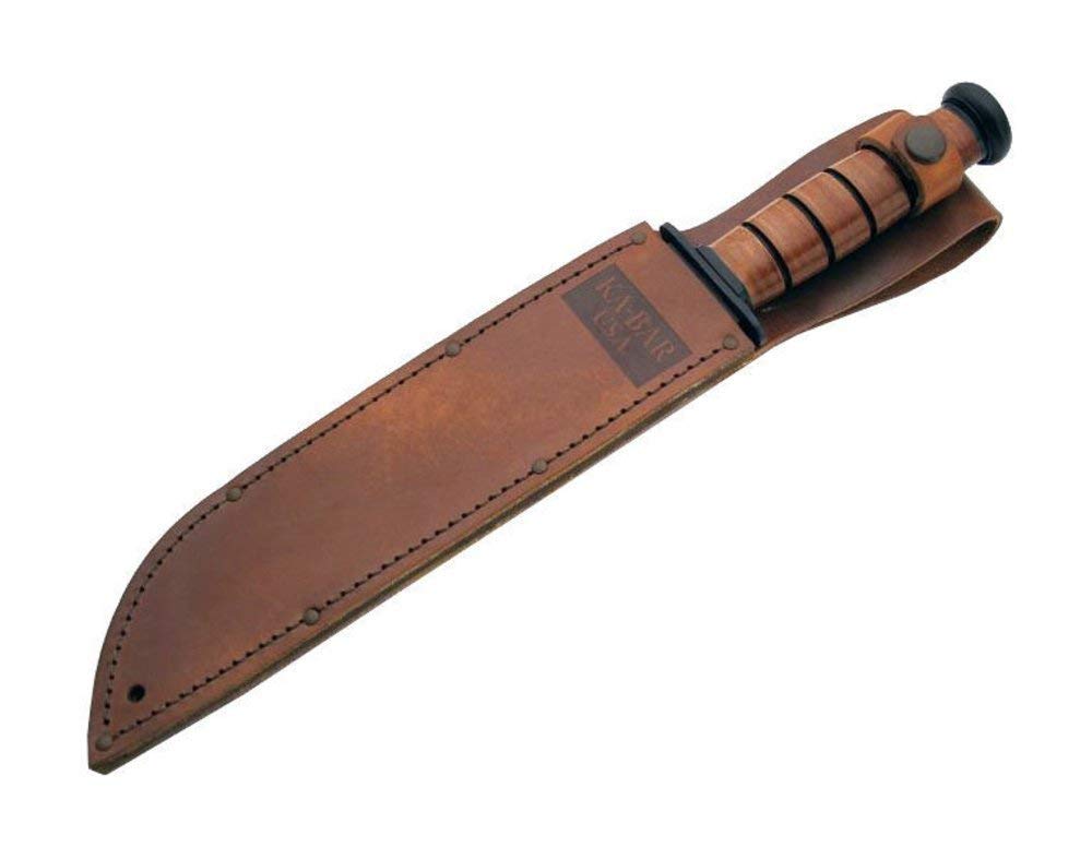 Ka-Bar Leather Handled Big Brother Knife