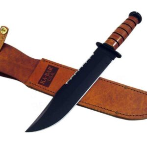 Ka-Bar Leather Handled Big Brother Knife