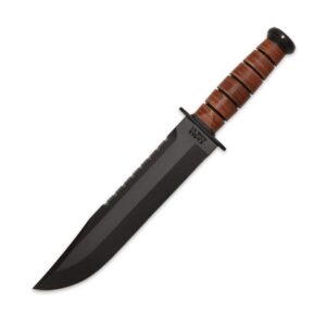 Ka-Bar Leather Handled Big Brother Knife