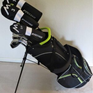 Mens Golf Set Complete Titanium Clubs & Bag Driver, Fairway Wood, Hybrid, Irons, Putter Right Handed