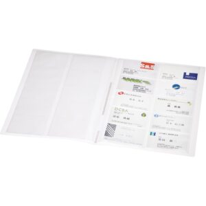 Kingjim Simple 35TSPW Business Card Holder, Transparent