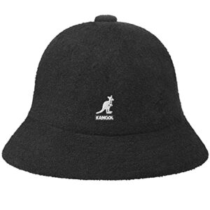 kangol bermuda casual hat, adult cap for women and men, 2xl, black