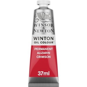 winsor & newton winton oil color, 37ml (1.25-oz) tube, permanent alizarin crimson