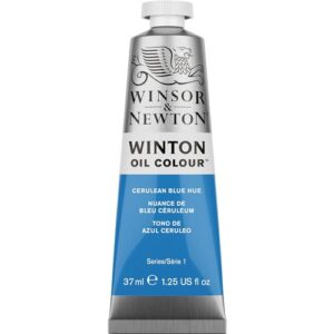 Winsor & Newton Winton Oil Color, 37ml (1.25-oz) Tube, Cerulean Blue Hue