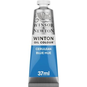 winsor & newton winton oil color, 37ml (1.25-oz) tube, cerulean blue hue