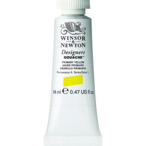 winsor & newton designer's gouache, 14 ml (0.47oz) tube, primary yellow