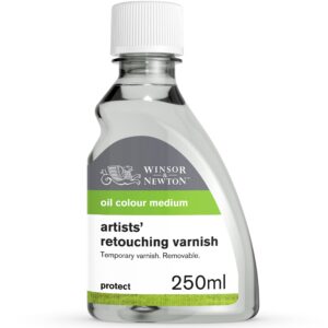 winsor & newton professional artists' retouching varnish, 250ml (8.4oz) bottle