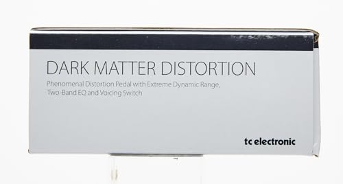 TC Electronic DARK MATTER DISTORTION Phenomenal Distortion Pedal with Extreme Dynamic Range, Two-Band EQ and Voicing Switch