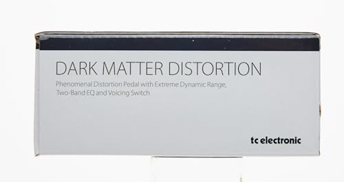 TC Electronic DARK MATTER DISTORTION Phenomenal Distortion Pedal with Extreme Dynamic Range, Two-Band EQ and Voicing Switch