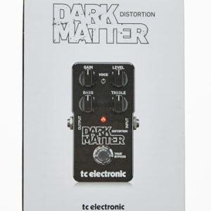 TC Electronic DARK MATTER DISTORTION Phenomenal Distortion Pedal with Extreme Dynamic Range, Two-Band EQ and Voicing Switch