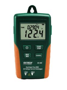 extech dl160 dual input true rms ac voltage/current datalogger