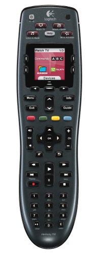 Logitech Harmony 700 Rechargeable Remote with Color Screen (Black)