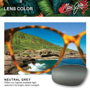 Maui Jim Guardrails w/ Patented PolarizedPlus2 Lenses Polarized Lifestyle Sunglasses, Gloss Black/Neutral Grey Polarized, Medium