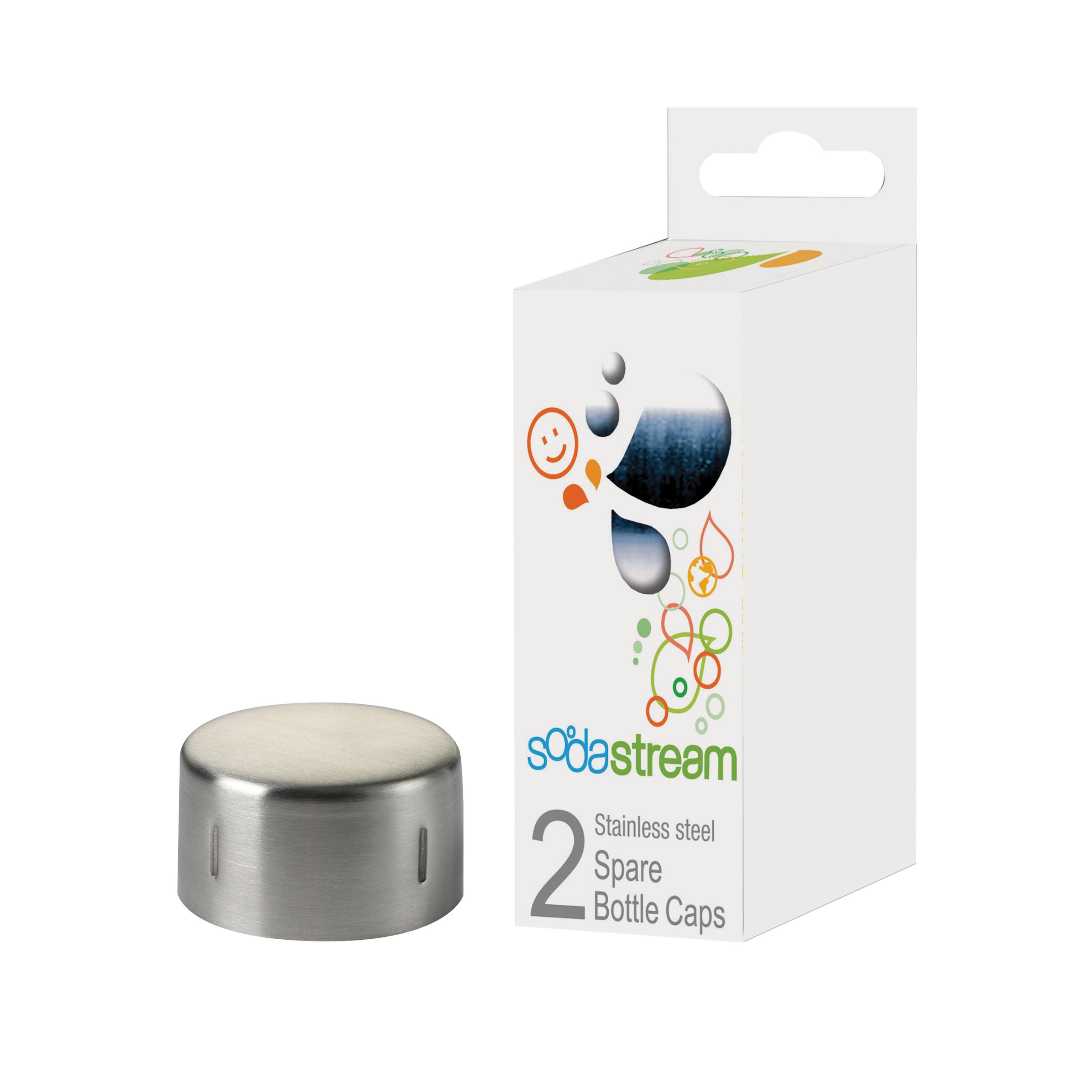 SodaStream 2-Pack Bottle Caps, Metal