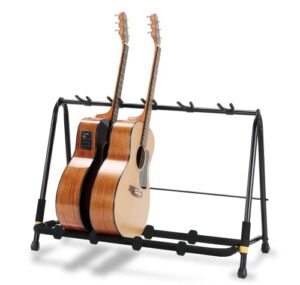 hercules stands gs525b 5 space guitar rack black