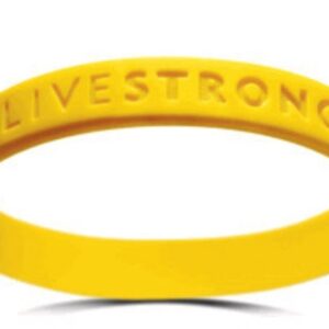 Official Live Strong Lance Armstrong Yellow Cancer LIVESTRONG Rubber Wristband Bracelet