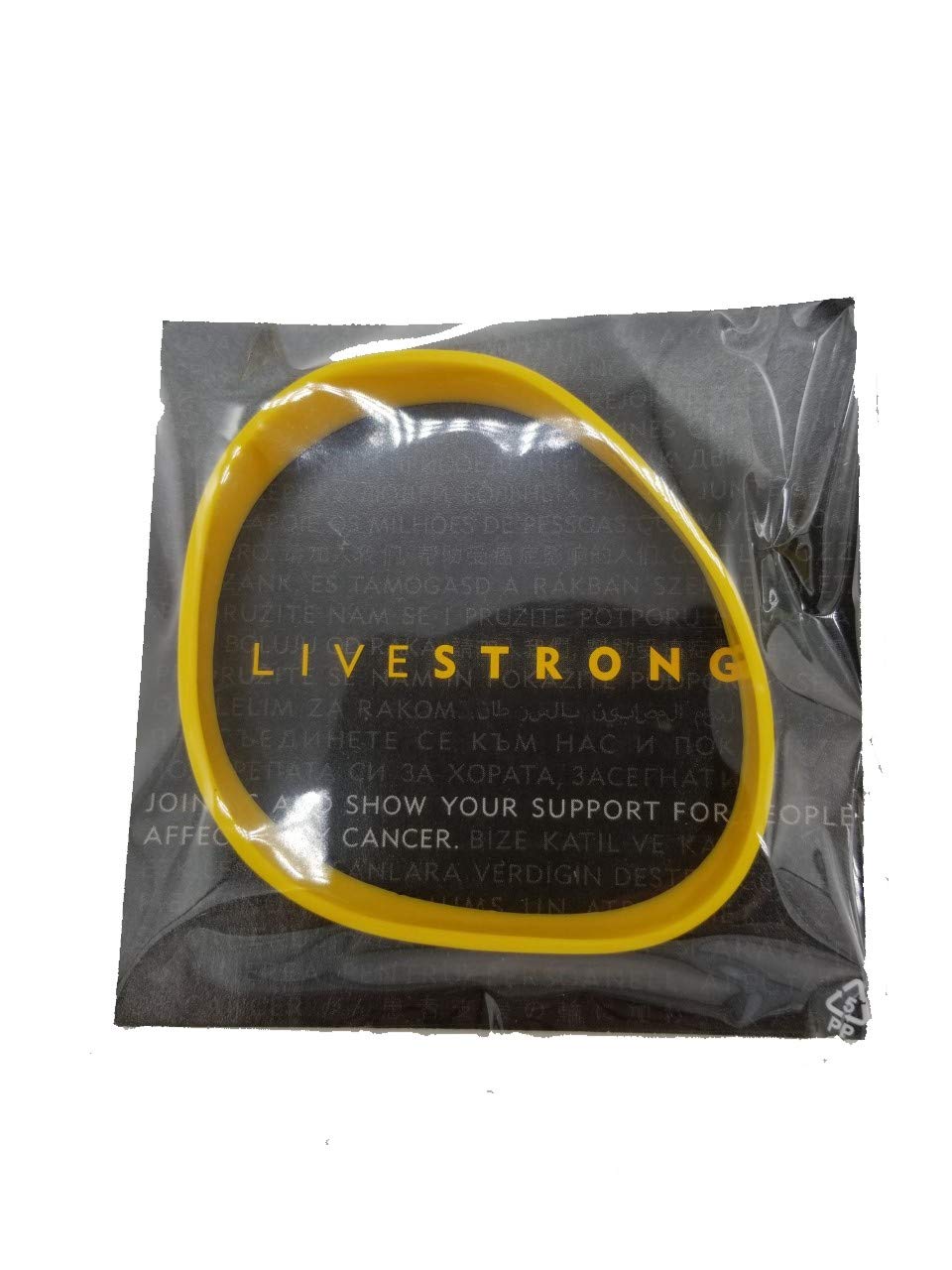 Official Live Strong Lance Armstrong Yellow Cancer LIVESTRONG Rubber Wristband Bracelet