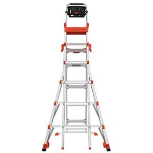 Little Giant Ladders, Select Step, 6-10 Foot, Stepladder, Aluminum, Type 1A, 300 Lbs weight rating (15109-001)