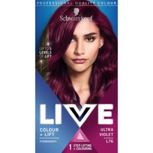 schwarzkopf live color xxl luminance l76 ultra violet hair colour