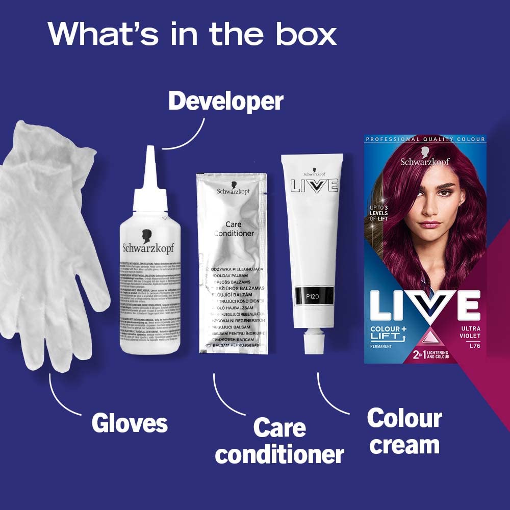 Schwarzkopf Live Color XXL Luminance L76 Ultra Violet Hair Colour