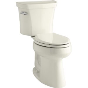 kohler k-3889-96 highline comfort height 1.28 gpf toilet, 10-inch rough-in, biscuit