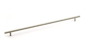 richelieu hardware bp305486195 washington collection 19 1/8-inch (486 mm) center-to-center brushed nickel modern cabinet and drawer bar pull handle for kitchen, bathroom, and furniture