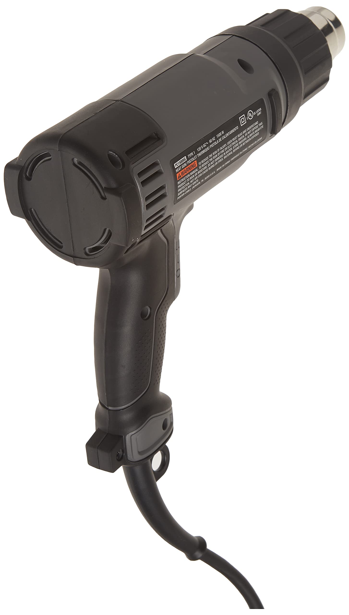 PORTER-CABLE Heat Gun, 1500 Watt, Dual Temperature Settings, Corded (PC1500HG)