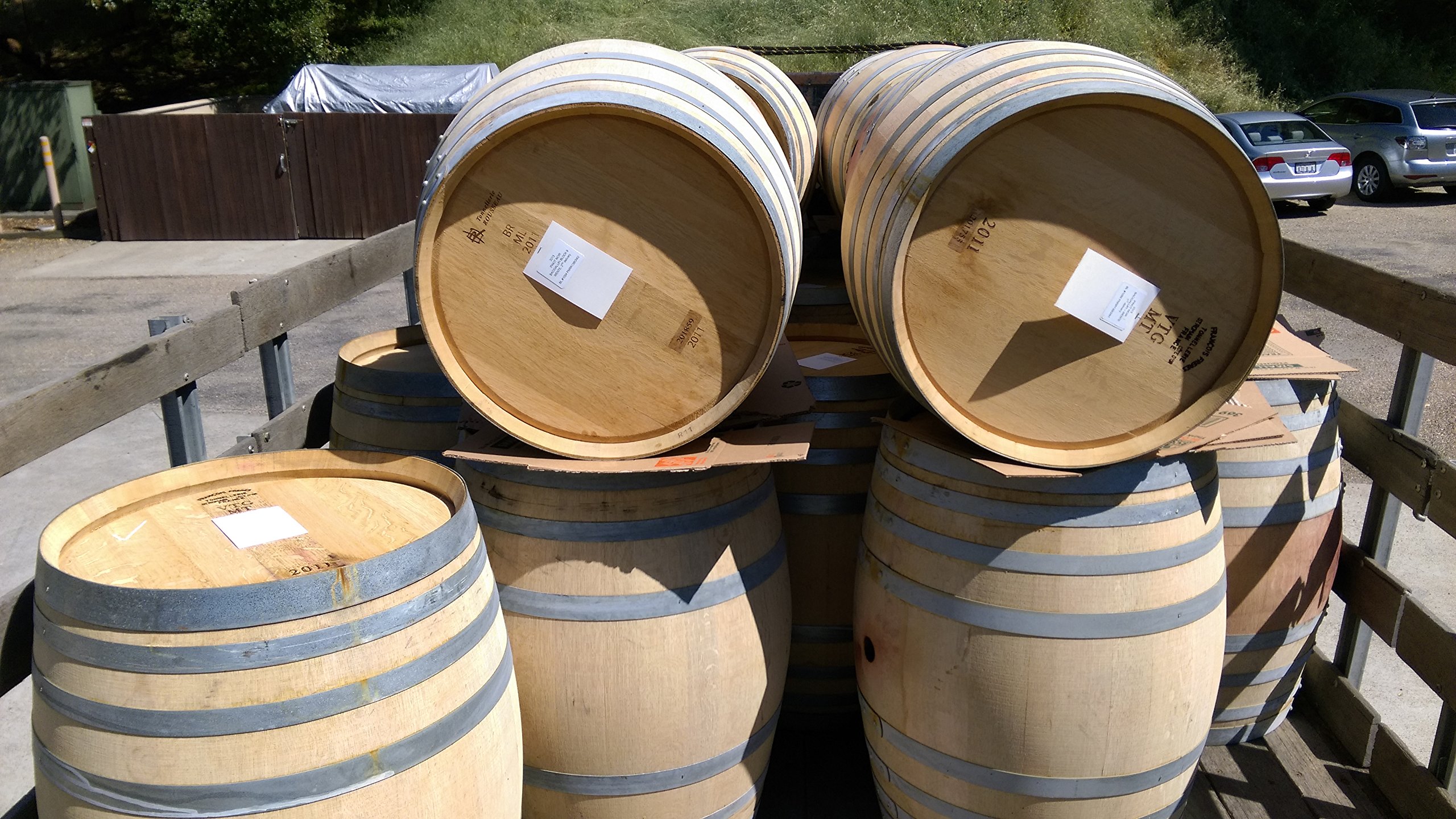 CUGHYS Used Wine Barrel Solid Oak from Napa Valley by Wine Barrel Creations9