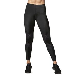 cw-x women's stabilyx joint support compression tight, black, small