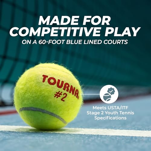 Tourna Orange Dot Stage 2 Low Compression Tennis Balls (50 Balls)