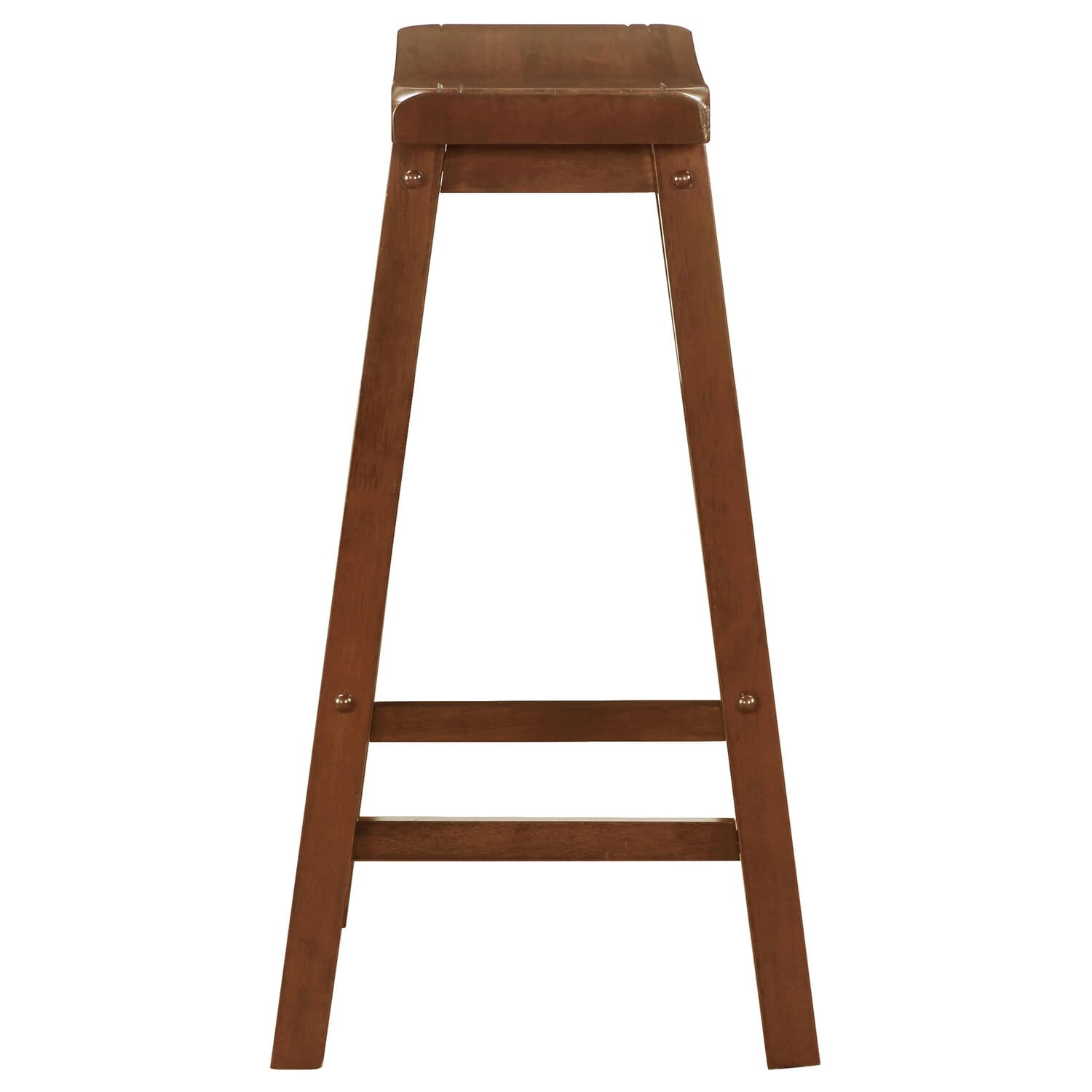 Wooden 29" Bar Stools, Chestnut (Set of 2)