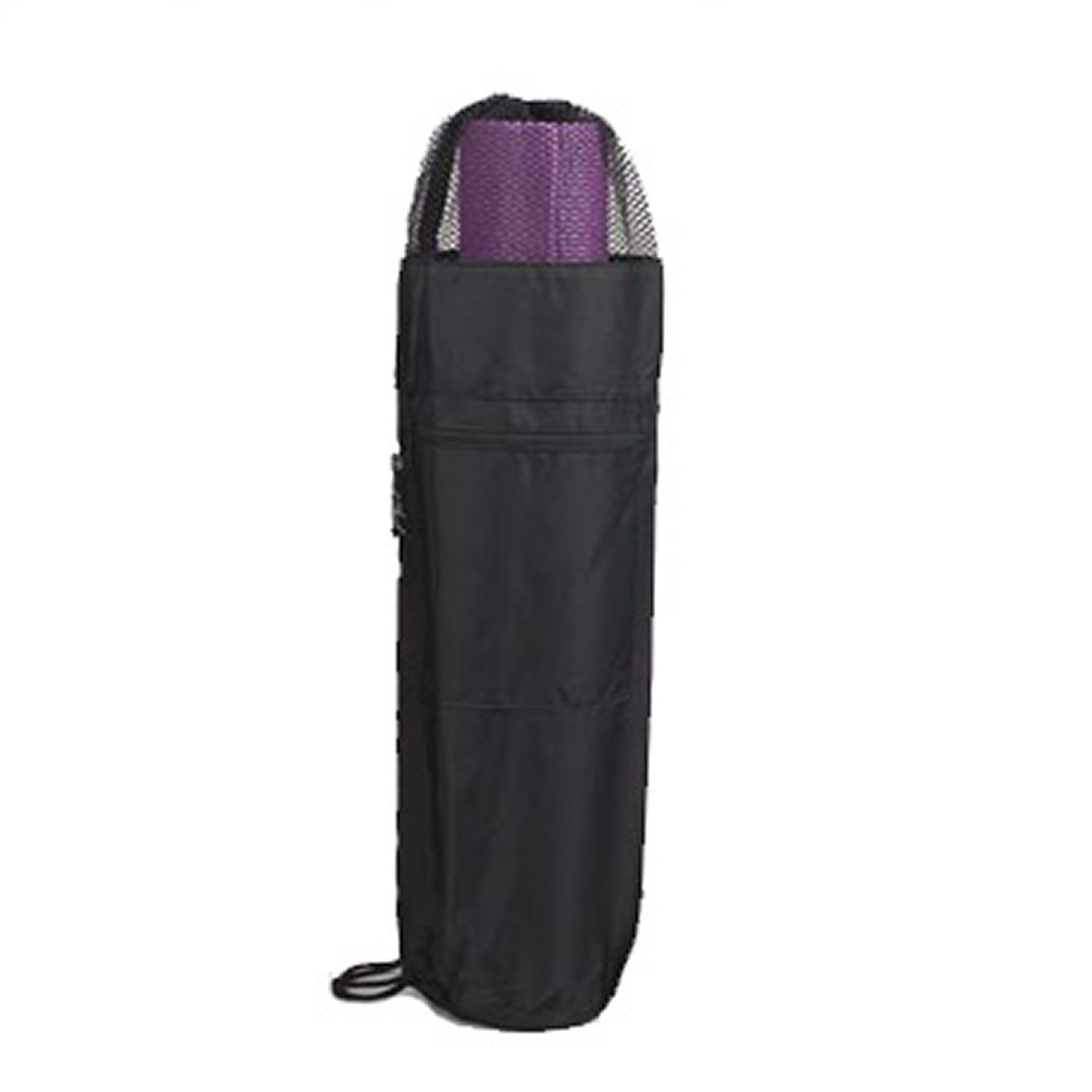 Picnic at Ascot - Lightweight 1/8" PVC Yoga Mat and Exercise Pad - Nylon Drawstring Carry Bag - Purple