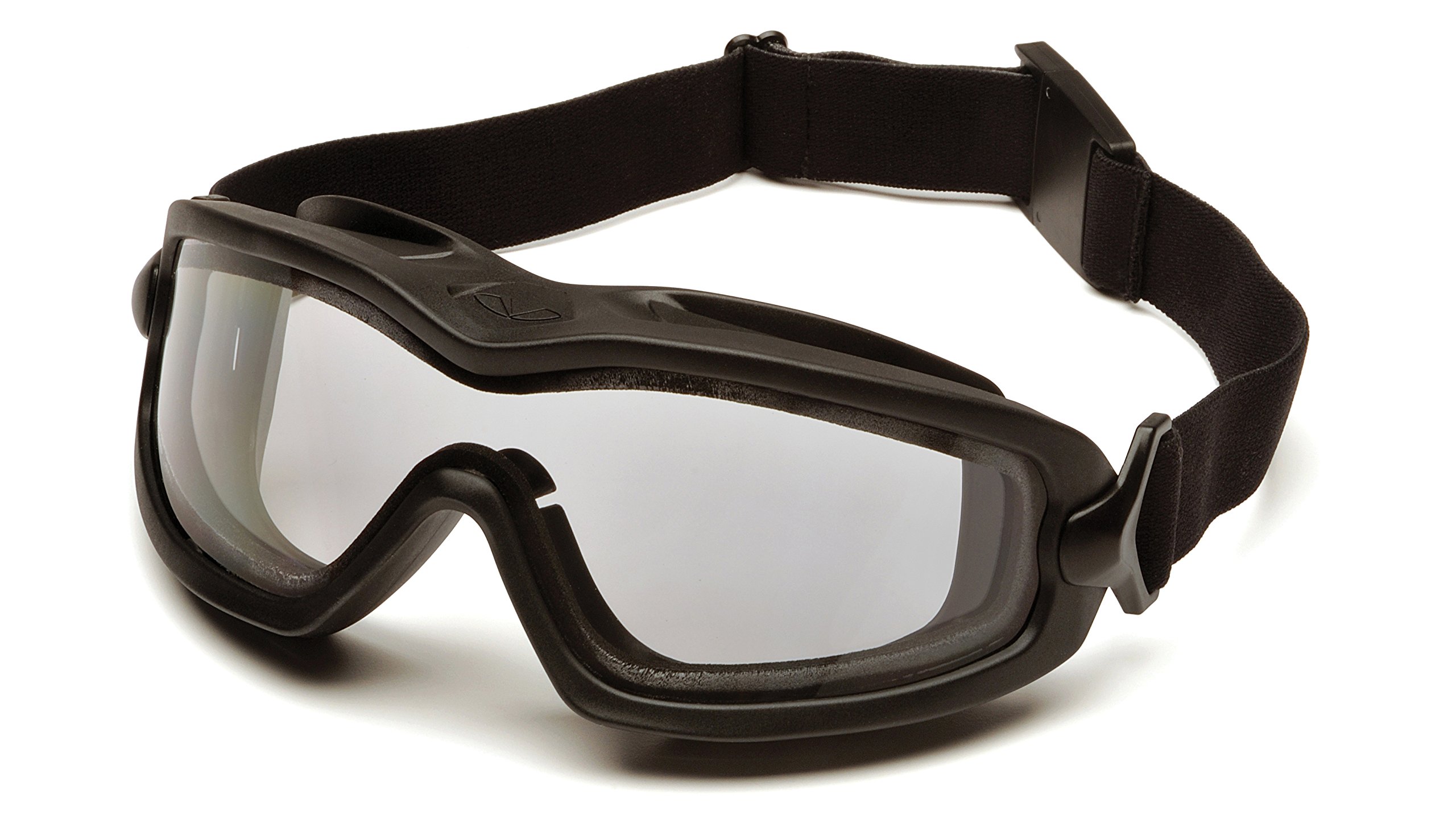 Pyramex Safety Products GB6410SDT V2G Plus Safety Glasses, Clear Anti-Fog Dual Lens with Black Strap, Clear