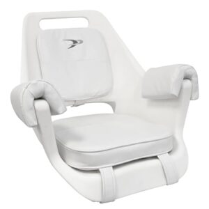 wise 8wd007-3-710 deluxe pilot chair with cushions and mounting plate, white