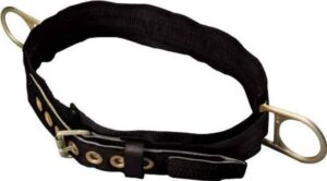 miller honeywell safety miller by honeywell 2na/mbk double d-ring body belt with 1-3/4-inch webbing and 3-inch back pad, medium, black