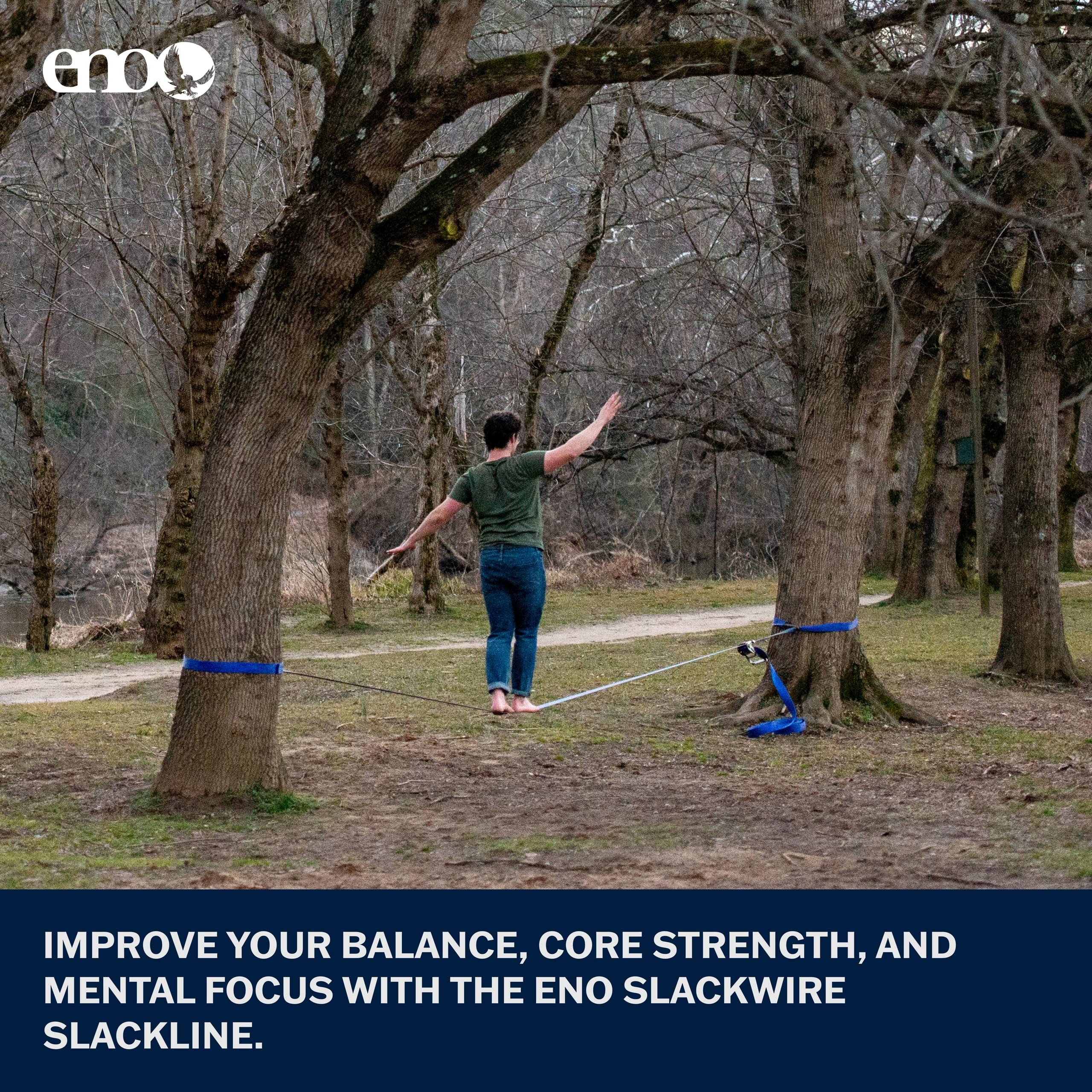 ENO, Eagles Nest Outfitters SlackWire Slackline, Blue